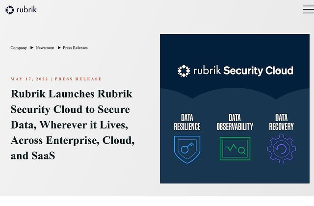 クラウドもオンプレもSaaSもデータを守る「Rubrik Security Cloud」登場 - ライブドアニュース
