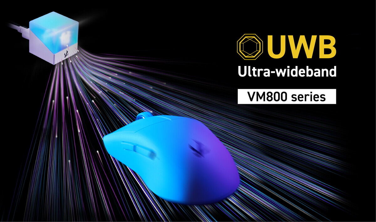 ELECOM GAMING、世界初「Ultra-Wideband」接続採用の軽量ワイヤレスゲーミングマウス「VM800」 - ライブドアニュース