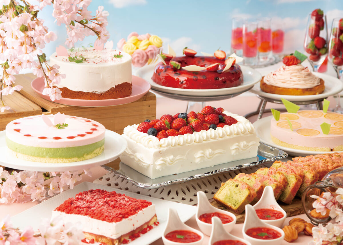 色鮮やかな”さくら”と”いちご”が主役のビュッフェ！イクスピアリ「Salon de Sweets(サロンドスイーツ)」 - ライブドアニュース
