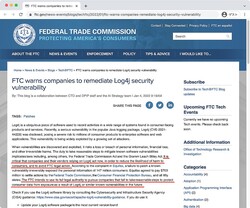 米FTC、Apache Log4j 2の脆弱性に対処しない企業に法的処置の可能性 - ライブドアニュース