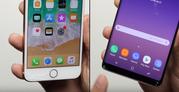 iPhone8 PlusとGalaxy Note 8、ガラスの耐久性は大丈夫？ - ライブドアニュース