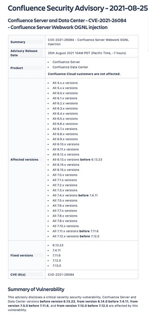 AtlassianのConfluence ServerおよびData Centerに深刻な脆弱性 - ライブドアニュース