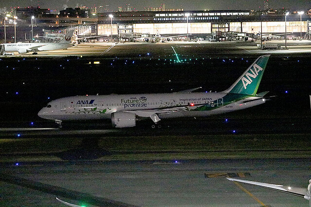 「ANA Green Jet」2号機が羽田空港に到着 14日から国内線投入 - ライブドアニュース