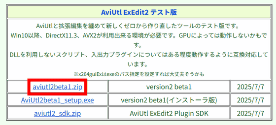 AviUtlと拡張編集Pluginを新しくゼロから作り直して64bitにも対応した「AviUtl 2」が6年越しに突如リリースされる - ライブドアニュース