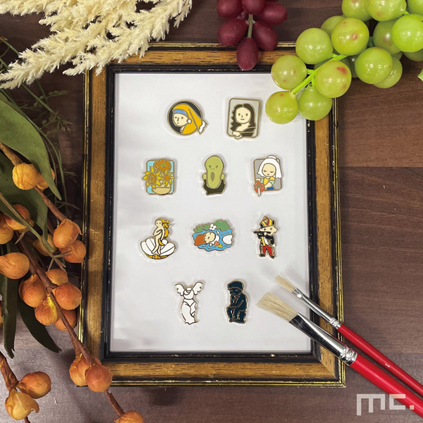 “自分の美術館がつくれる”カスタマイズグッズがかわいい！名画をモチーフにしたゆるかわいいピンにも注目 - Peachy - ライブドアニュース