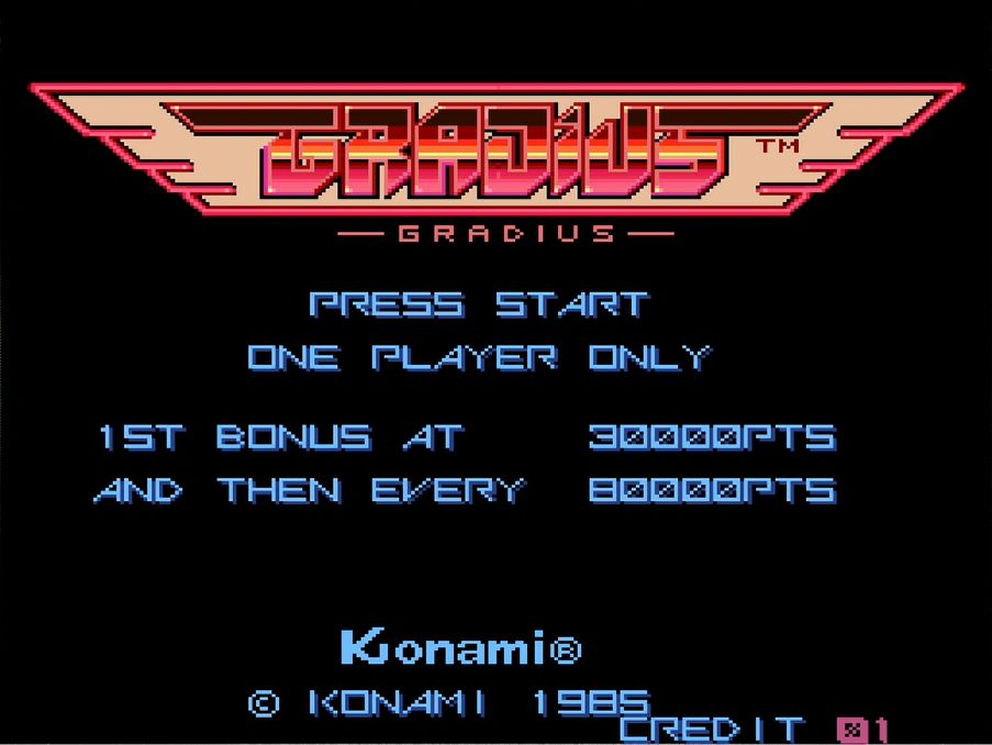 アーケードゲーム「グラディウス」が稼働40周年！ ダブル、レーザー、オプション……斬新なパワーアップシステムを搭載した稀代の傑作シューティング ...