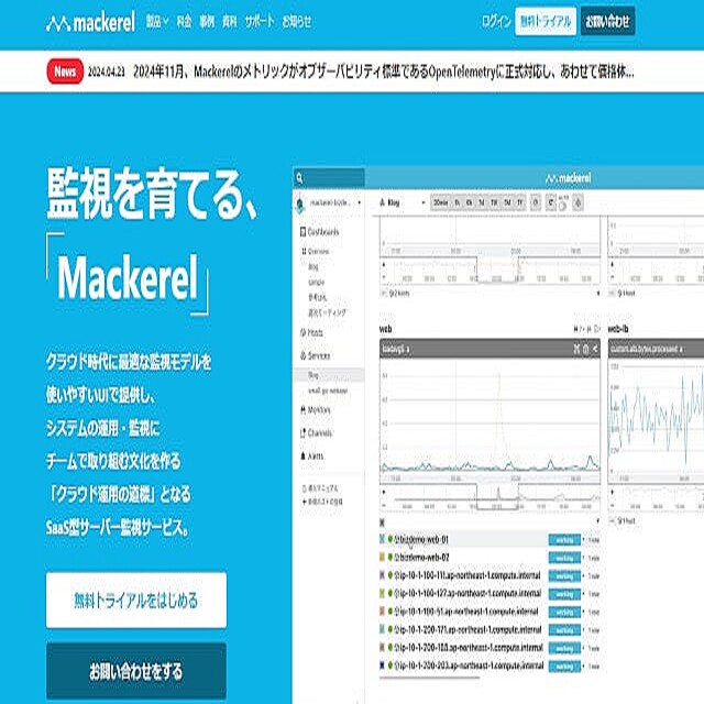 はてな、サーバー監視サービス「Mackerel」を進化させるOpenTelemetry機能 (2024年4月24日掲載) - ライブドアニュース