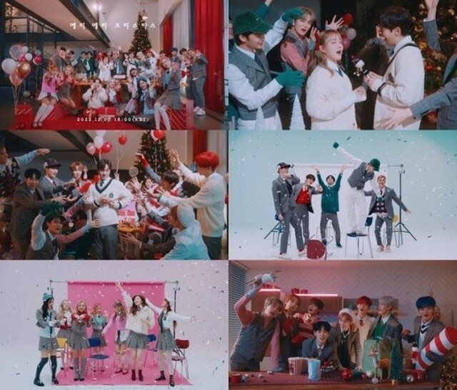 ユンナ＆CIX＆EPEXら、クリスマスソング「Merry Christmas」MV予告映像を公開 - ライブドアニュース