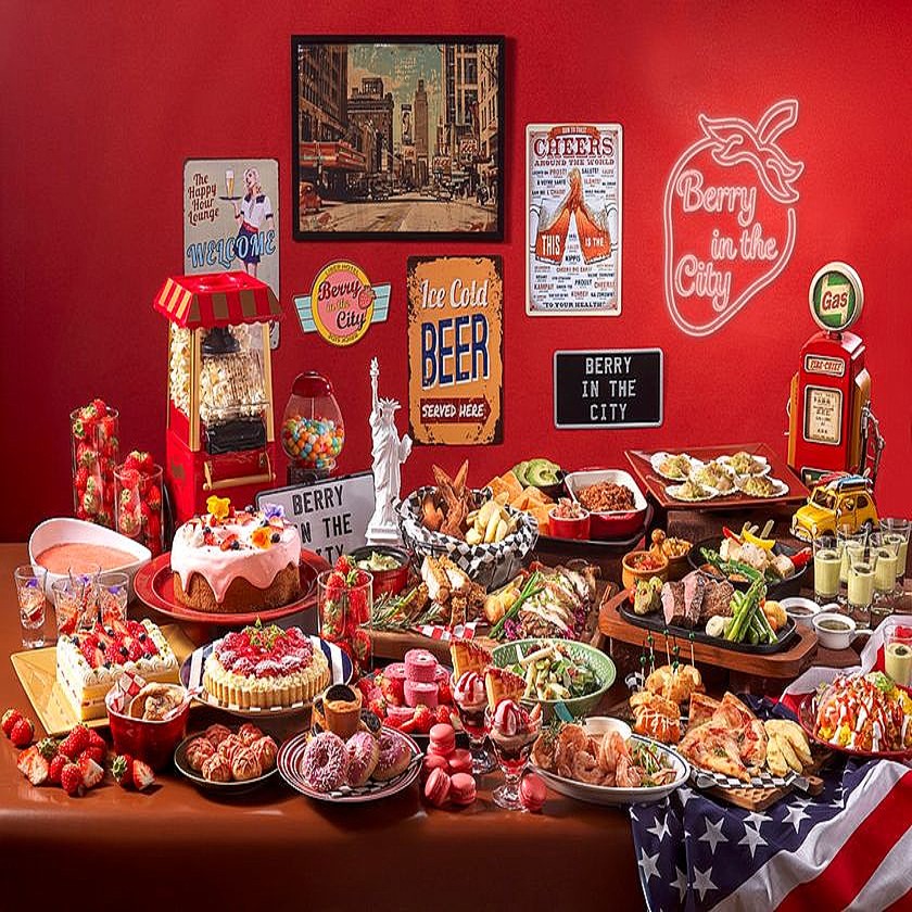 「リーベルホテル大阪」『Berry in the City～ニューヨークの街角気分を愉しむストロベリースイーツ&ディナービュッフェ～』を3月1 ...