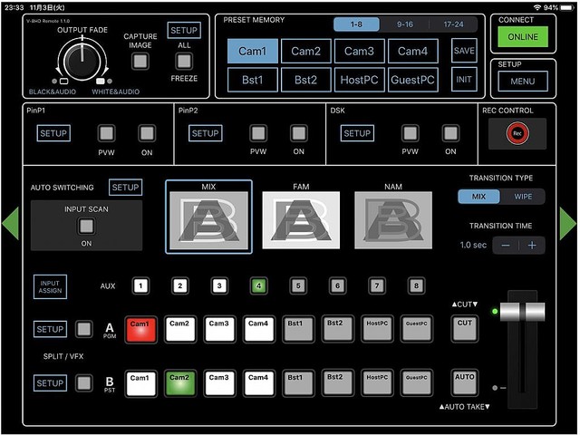 動画配信スタジオ 運営日誌 第29回 iPadによるショット登録が圧倒的に使いやすいローランドV-8HD - ライブドアニュース
