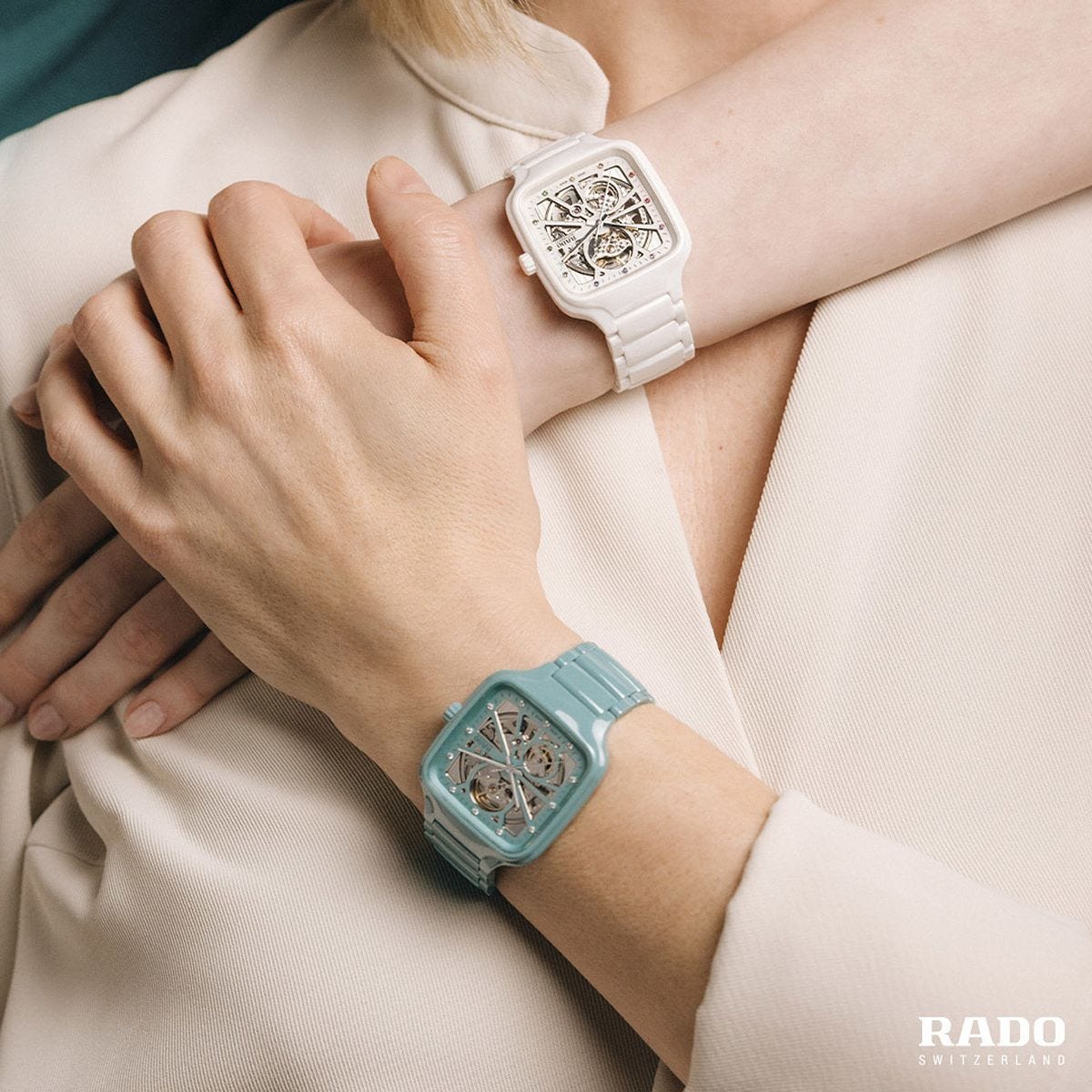 ラドー「トゥルー スクエア オープンハート」、ターコイズとホワイトの新作2モデル - ライブドアニュース