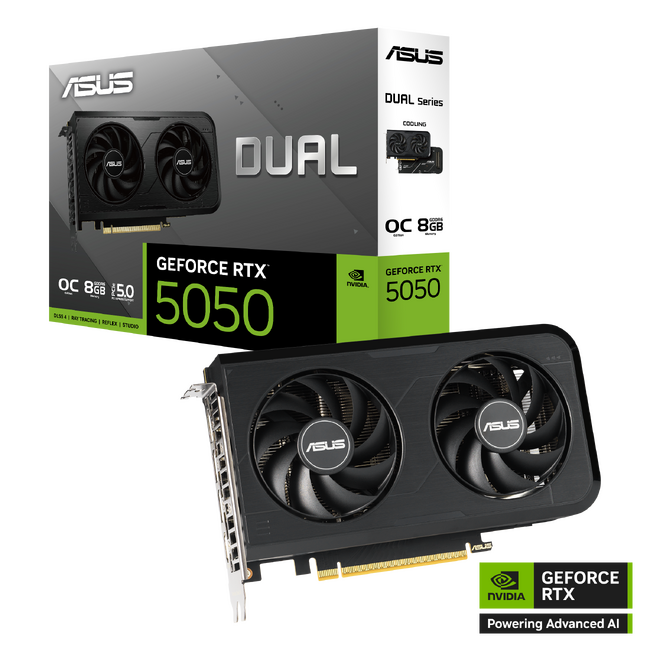 ASUSより、GeForce RTX(TM) 5050 を搭載したビデオカード「DUAL-RTX5050-O8G」を発表 (2025年7月11 ...