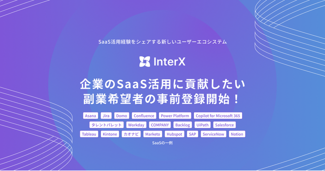 Salesforce/Jira/DomoなどSaaS経験者必見！企業のSaaS活用に貢献したい副業希望者の事前登録開始！ - ライブドアニュース