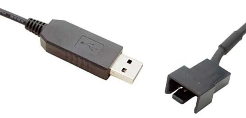 5VのUSB端子を12Vに昇圧、冷却ファン駆動用の「風神USB 12V FANケーブル」 - ライブドアニュース