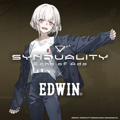 「SYNDUALITY Echo of Ada」×EDWINコラボアパレル受注開始！ Tシャツ、デニムジャケット＆パンツの3点メイガス用ゲーム ...