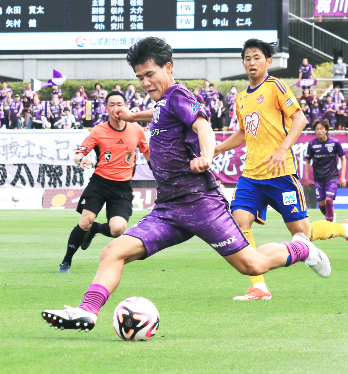 J2藤枝 大卒ルーキーMF永田貫太がプロ初ゴールも3戦ぶり勝利ならず (2024年4月8日掲載) - ライブドアニュース