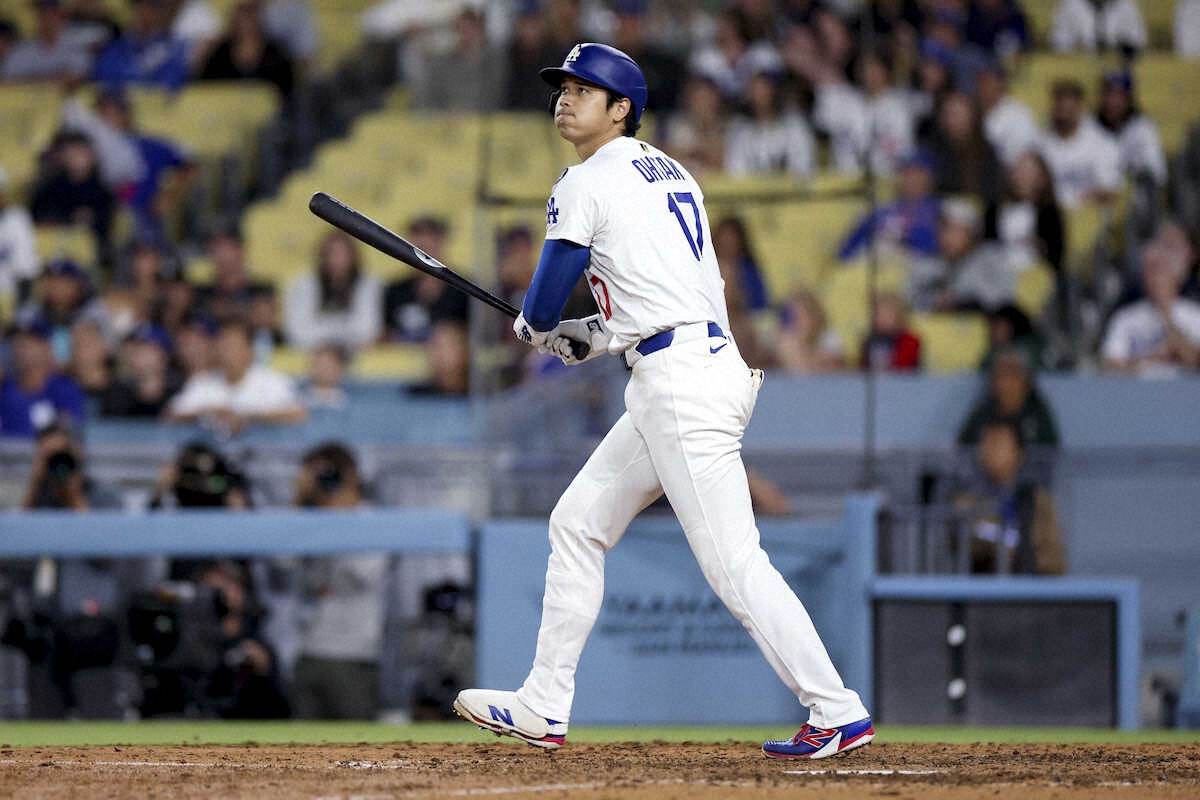 大谷翔平 日本選手初4連発はMLB史上21人目の100マイル変化球撃ち 161キロスプリットを左翼へ - ライブドアニュース
