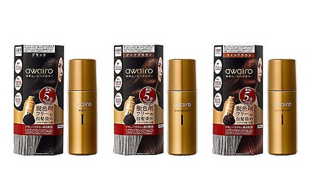 時短美髪染毛の白髪染め！新ブランド『awairo（アワイロ）』ムースヘアカラーが2023年3月1日（水）新発売 - Peachy - ライブドアニュース