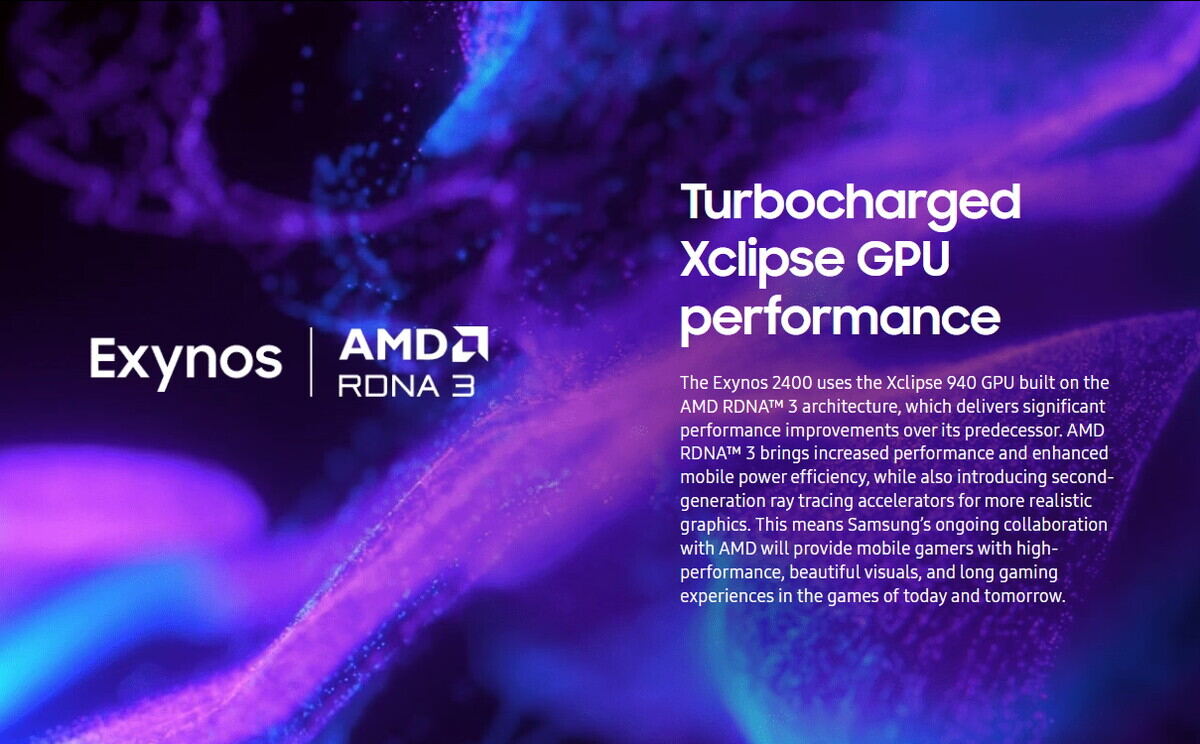 AMD RDNA 3アーキテクチャがスマートフォン向けに初投入 - Galaxy S24採用の「Exynos 2400」で - ライブドアニュース