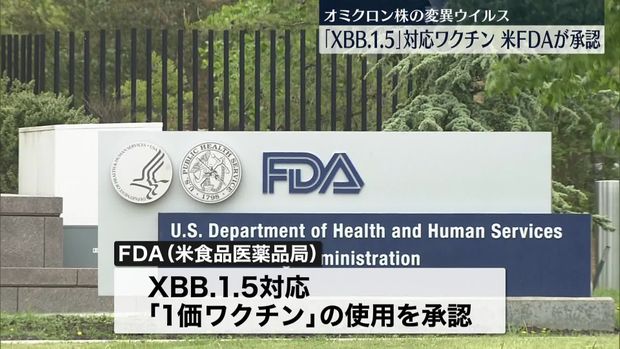 オミクロン株の変異ウイルス「XBB.1.5」対応ワクチン 米FDAが承認 - ライブドアニュース