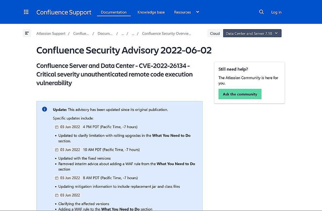 Atlassian Confluence ServerおよびData Center修正版公開、確認と対応を - ライブドアニュース