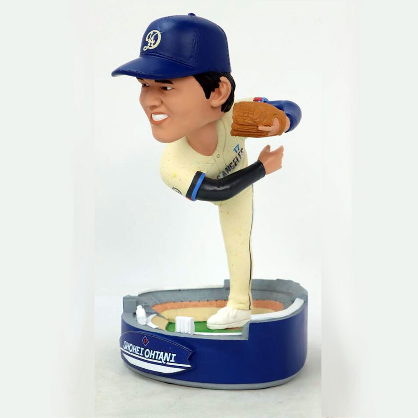 City Connectユニフォーム着用！PGS「大谷翔平MLB公式Rising Again：Pitcher＇s Return ／ドジャース球場台座付ボブルヘッド」 - ライブドアニュース