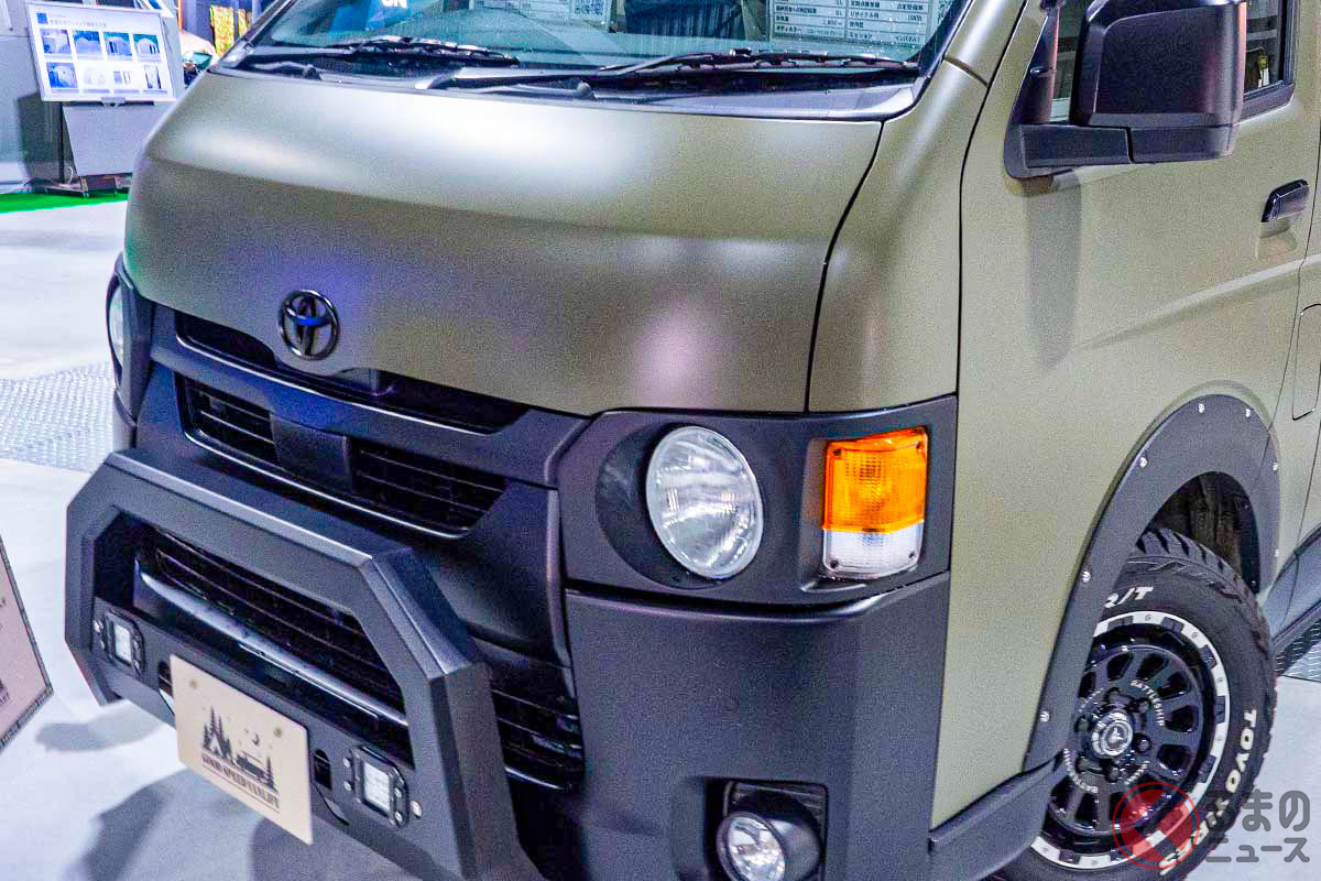 丸目レトロな「SUVハイエース」登場!? ゴツバンパー装備！ 車中泊も快適なGOODSPEED VANLIFEのハイエースがカッコイイ - ライブドアニュース