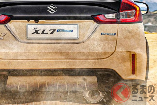 “約280万円”のスズキ新「“7人乗り”SUV」登場！ 全長4.4m級ボディ＆「ジムニー」級“地上高”採用の「3列モデル」が話題に！ 尼国の「XL7ハイブリッド アルファクロ」に称賛の声も ...