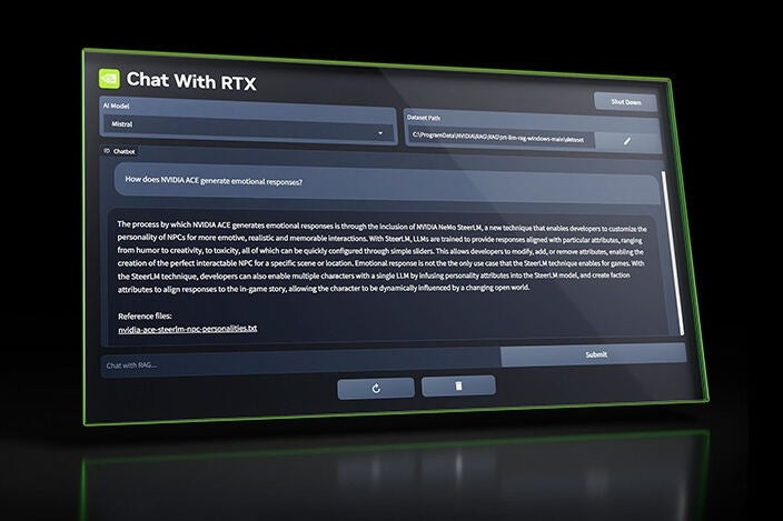 「NVIDIA Chat with RTX」公開 - 手元のRTX 30/40 GPUでローカル動作するNVIDIAお手製AIチャットボット ...