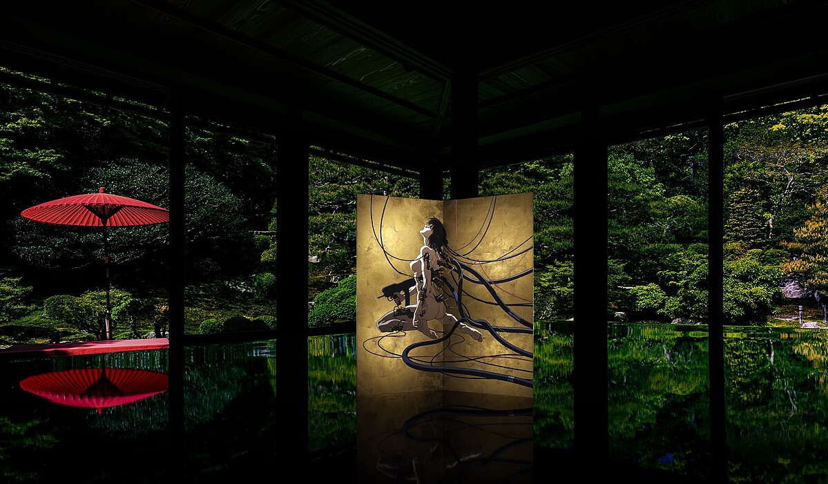 SF作品『攻殻機動隊』のビジュアルを箔工芸の屏風に施した“テクノ屏風”「TB-02 : The Ghost in the Shell」発売 ...