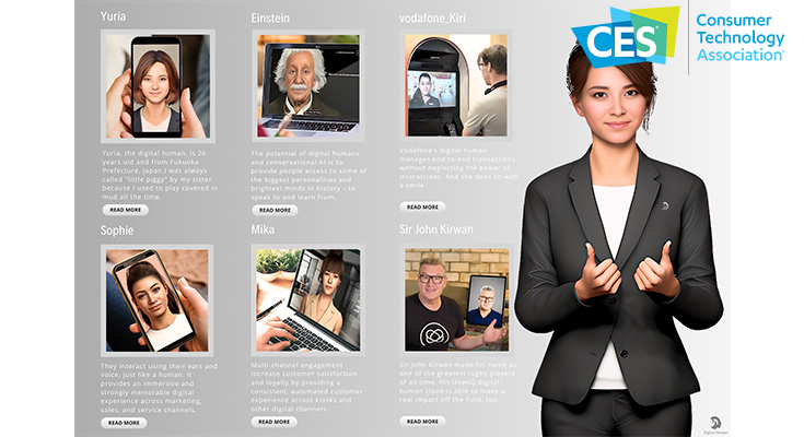 デジタルヒューマンがシャープ、miiboと共同で開発中の生成AIを活用した会話型AI搭載の「リアルAIアバター」をCES2024に出展 ...