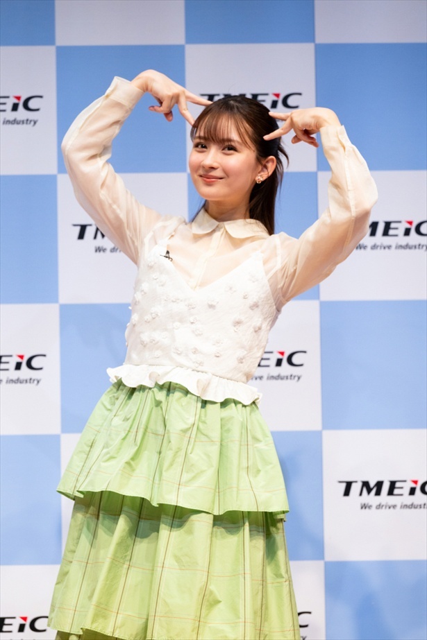 畑芽育、TMEIC新CM発表会で“読み間違え”の悩みを明かす「『はためいく』って呼ばれたり…」 - ライブドアニュース