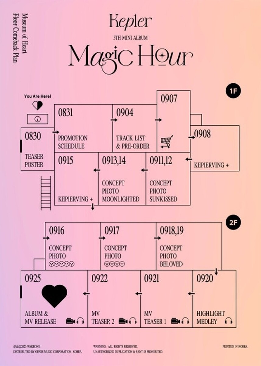 Kep1er、5thミニアルバム「Magic Hour」スケジュールを公開 - ライブドアニュース