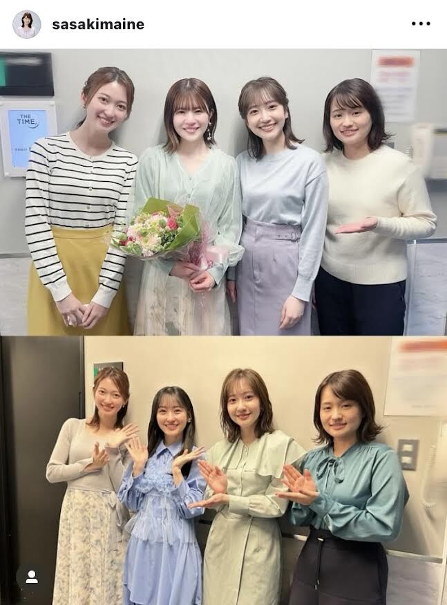 TBS佐々木舞音アナ、「THE TIME，」卒業の人気アイドルへ「とにかく2人のことが大好き」 - ライブドアニュース