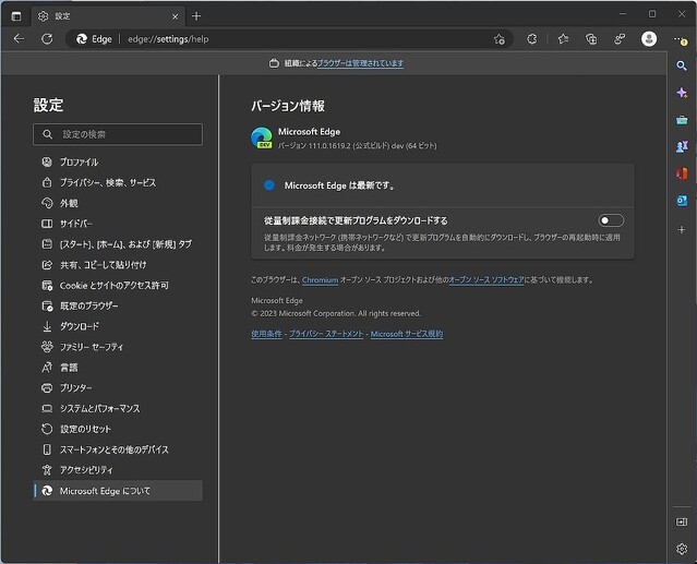 Microsoft、Edge 111をDevチャネル向けにリリース-サイドバーに新オプション - ライブドアニュース