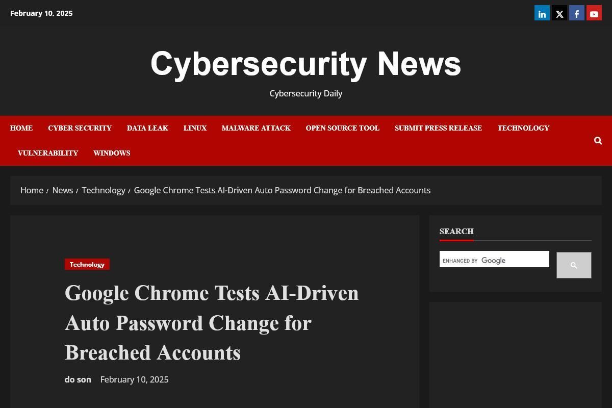 Google、ChromeでパスワードをAIが自動変更する機能をテスト中 - ライブドアニュース