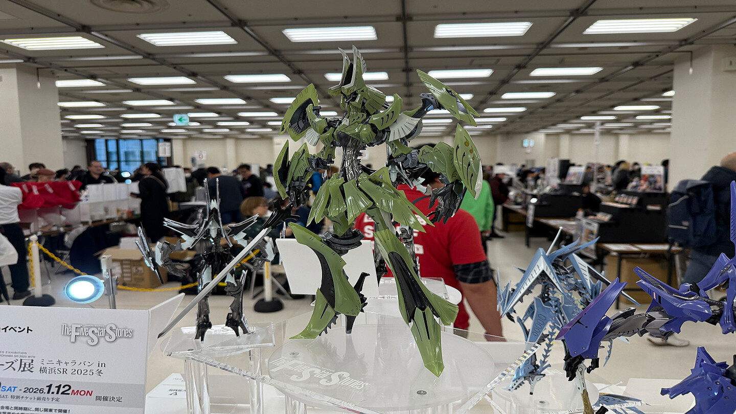 「ファイブスター物語」より「HSGK 1/72 バーガ・ハリKK-Ie」が展示【#ホビーラウンド33】ツラック隊のナルミ騎を立体化。12月20日よりイベント限定販売予定 (2025年11月9日 ...