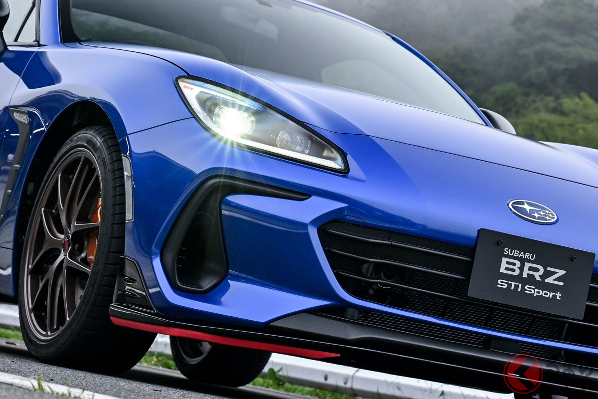 スバル新型「スポーツカー」にド迫力仕様登場！ 前後スポイラーがカッコいい！ STIカスタムの新型 「BRZ」とは - ライブドアニュース