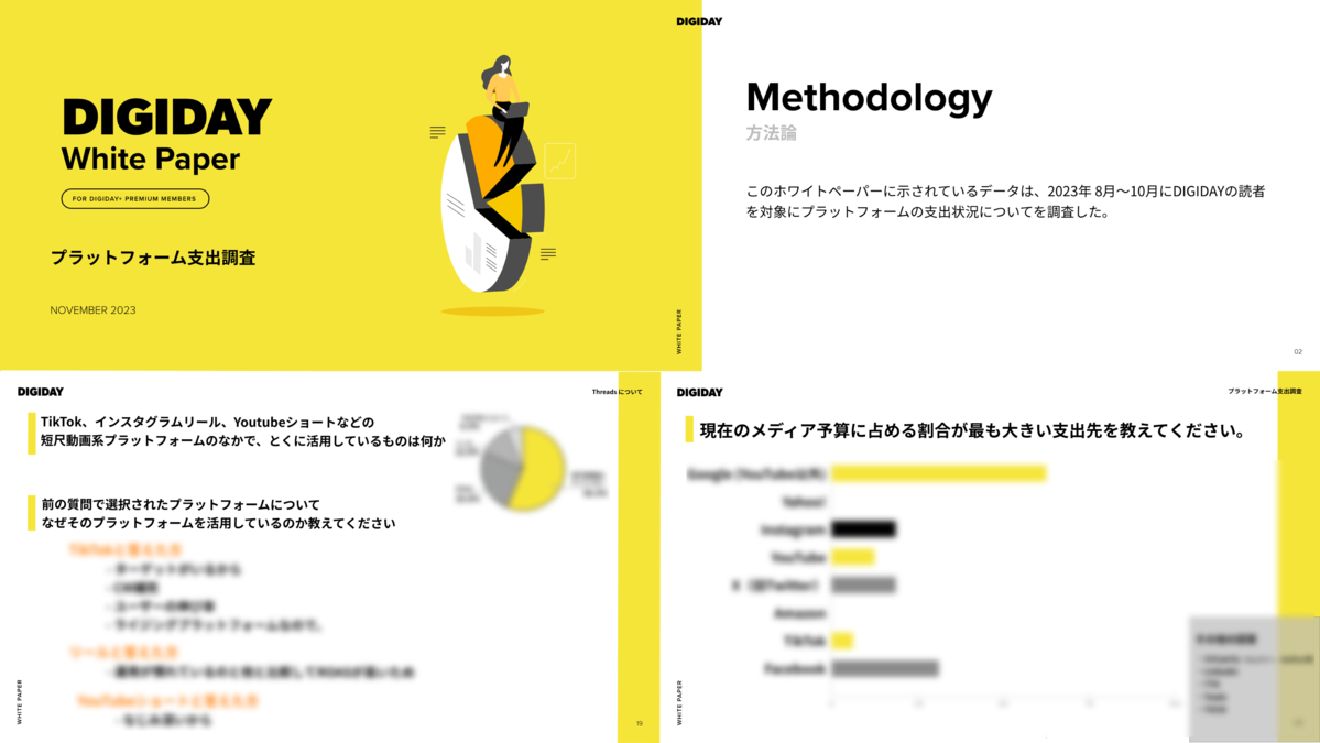 ブラックフライデーセール実施中！新作White Paperが公開！：DIGIDAY読者に聞いたプラットフォームへの支出調査 - ライブドアニュース