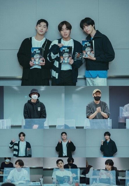 Wanna One出身パク・ジフン＆チェ・ヒョヌク＆ホン・ギョン出演ドラマ「弱いヒーロー Class1」台本読み合わせ現場を公開 - ライブドアニュース