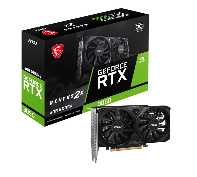 MSI、NVIDIA(R) GeForce RTX(TM) 3050を搭載したグラフィックスカード「GeForce RTX(TM) 3050 ...