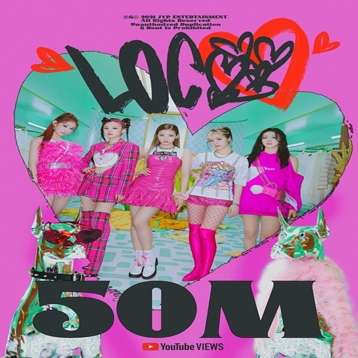 ITZY、タイトル曲「LOCO」MVが再生回数5千万回を突破…各チャートでも好成績を記録！ (2021年9月29日掲載) - ライブドアニュース