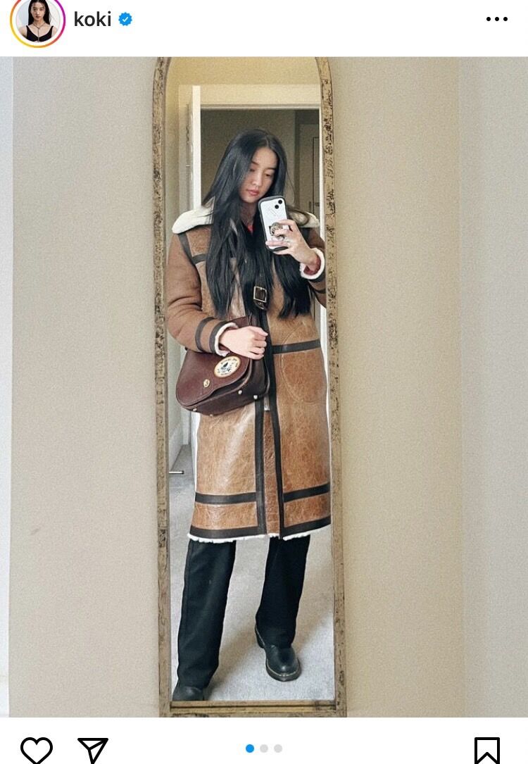 Koki，“9頭身級”抜群スタイルを披露！マフラーに顔をうずめる姿がかわいい！木村拓哉＆工藤静香の次女 - ライブドアニュース